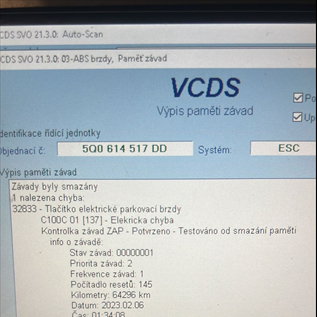 modul tlačítek, ovládání ruční brzdy, ESP, jízdní režimy :: FCD.eu